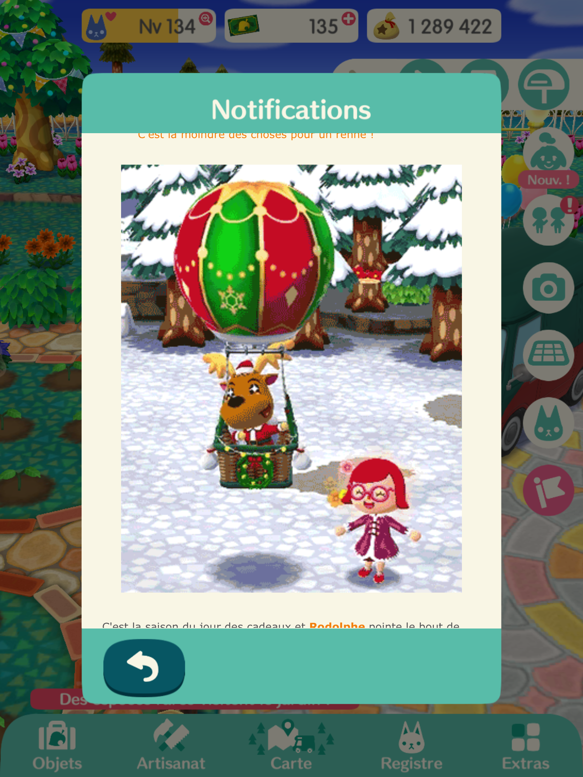 Le ballon festif de Rodolphe : - Animal Crossing New Leaf