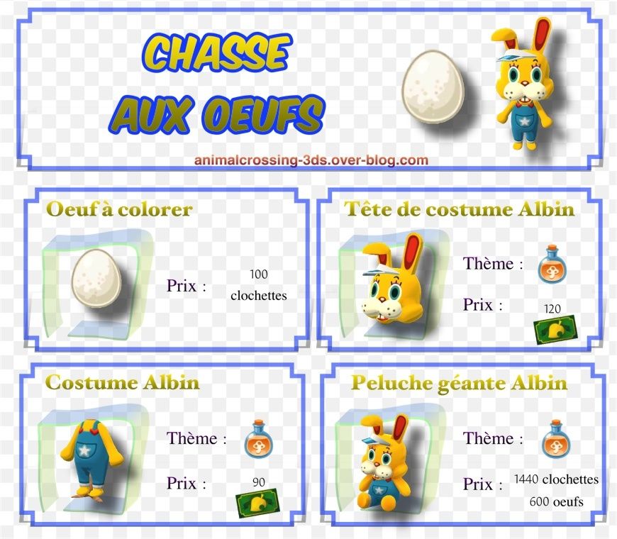 Youpiditi, moi c'est Albin ! Chasse aux oeufs - Animal Crossing New Leaf