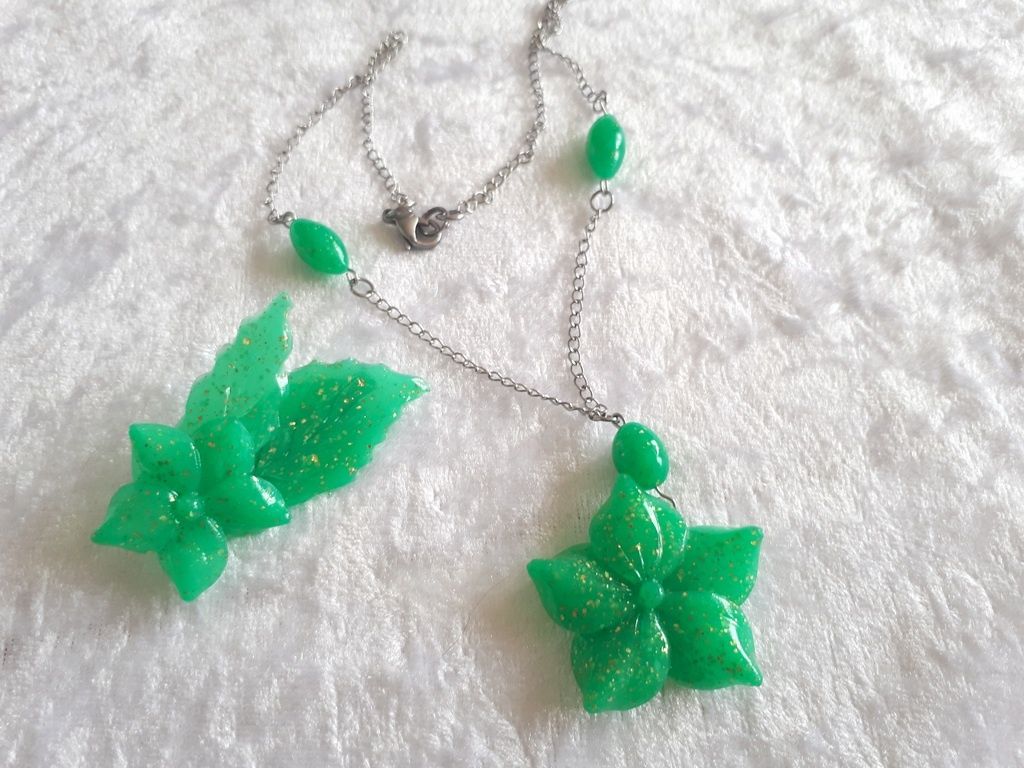 TUTO FIMO : Bijou avec une jolie fleur nacrée : quartz ou jade. - Le ...
