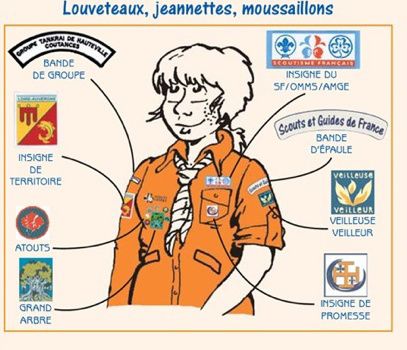 Où coudre les insignes louveteaux - jeannettes ? - Scouts et Guides de ...