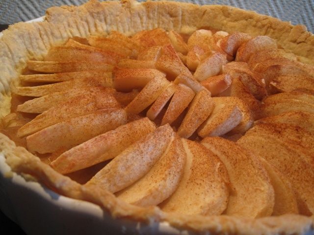 Tarte aux pommes - Tomate melba & Chou-fleur à la crème