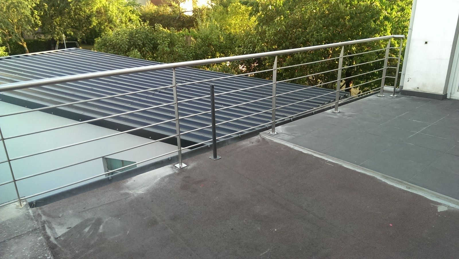 Réalisation d'un garde-corps Inox pour une terrasse privative ...