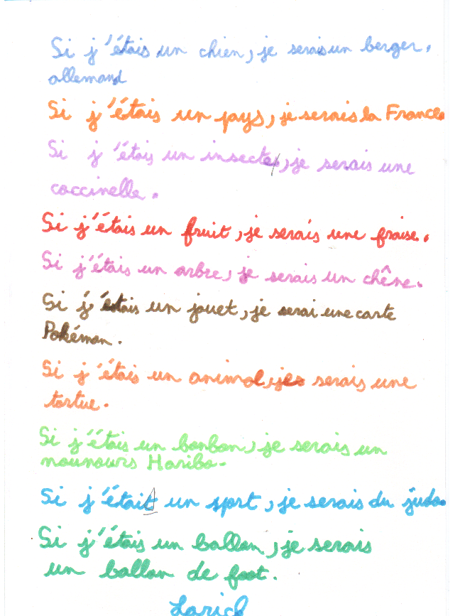 Le portrait chinois - blog des CM1-CM2 de l'école Sainte Marie des ...