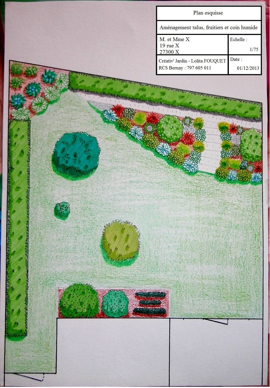 Proposition pour un aménagement de talus à Alençon Orne (61) - Créativ ...