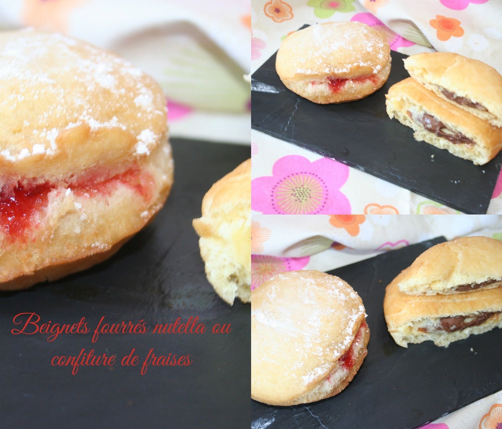 Beignets fourrés nutella ou confiture de fraises - delices-sucres-sales ...