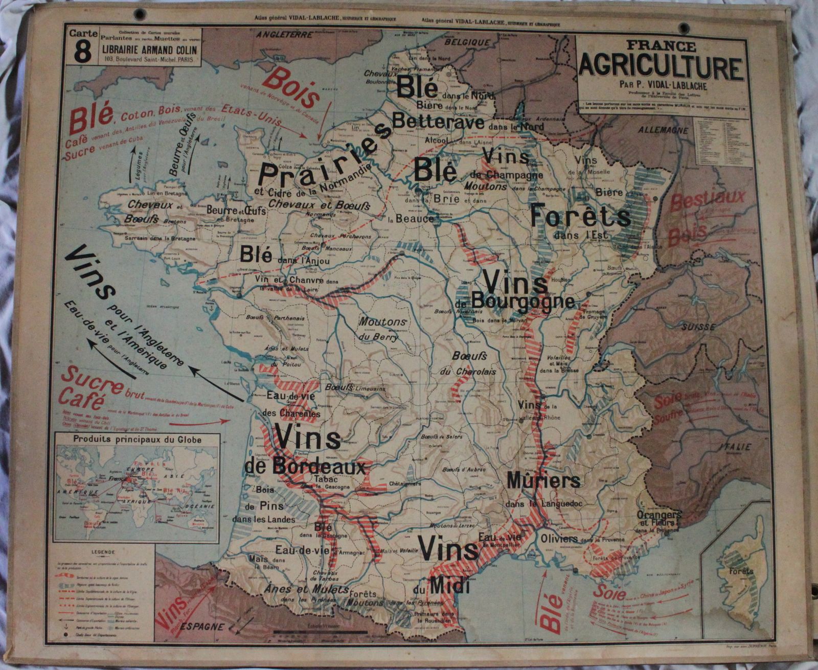 Carte Scolaire Vidal France Industrie,commerce et agriculture - Industreal