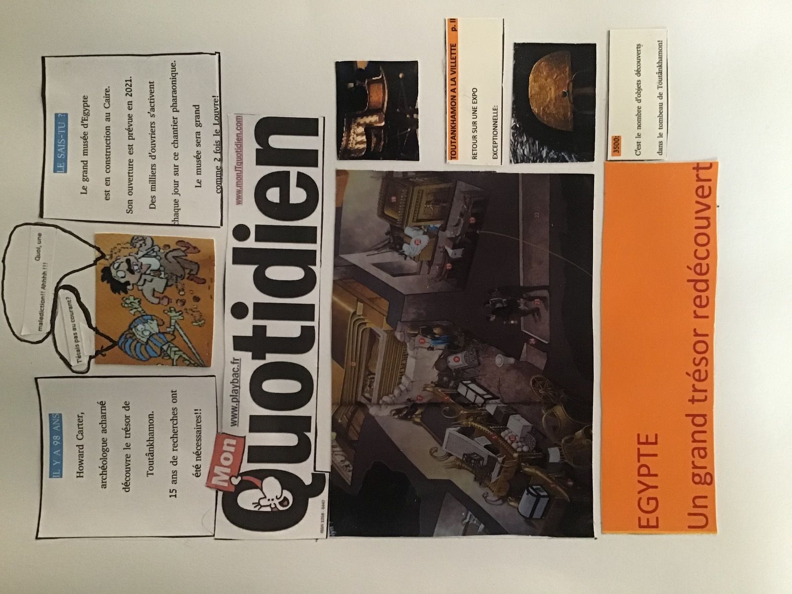 Production d'écrit: la Une d'un journal - Classe CE2 CM1 CM2 Ecole ...