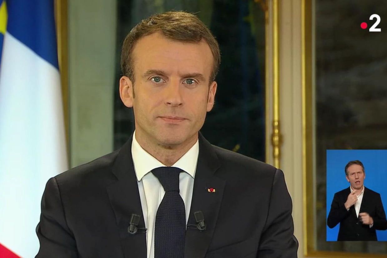 Allocution d'Emmanuel Macron après l'incendie de Notre-Dame (Vidéo ...