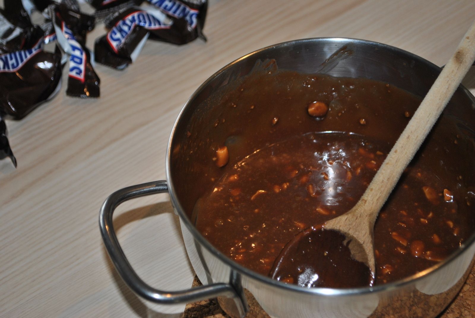 Pâte a tartiner aux snickers♠ - Sucette Violette