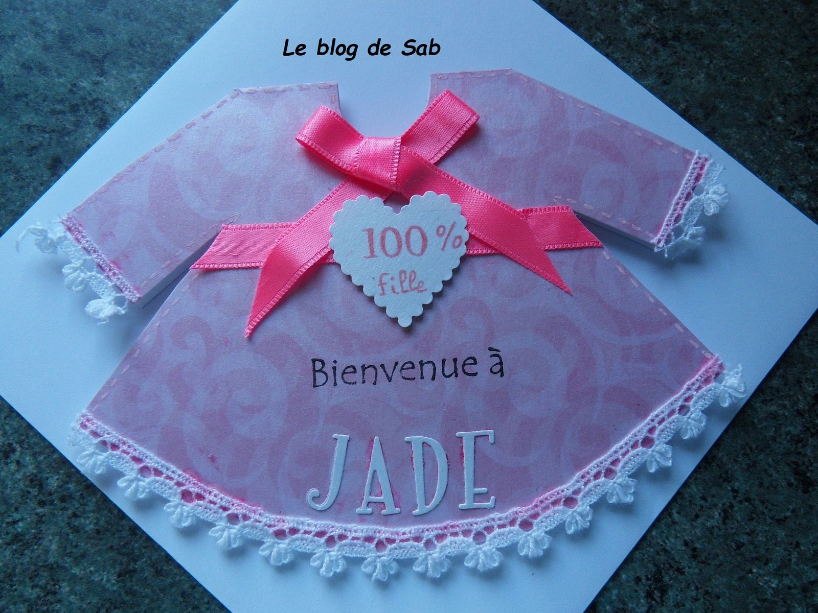 Carte félicitation naissance fille - Le blog de Sab