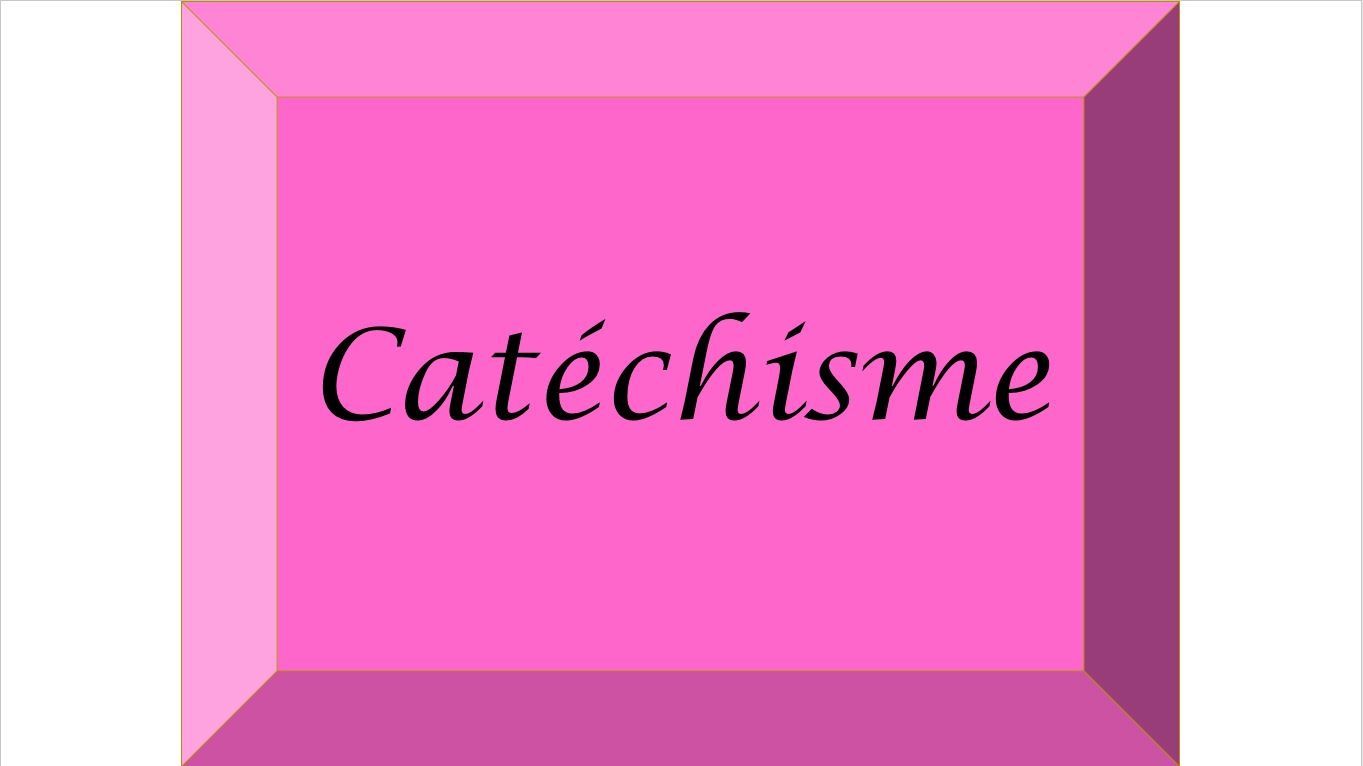Catéchisme - Paroisse Saint Jean XXIII