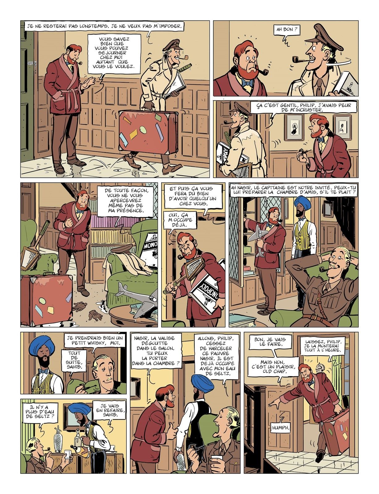 The two first pages of S.O.S. Météo, the new Philip and Francis! - The Adventures of Blake and ...