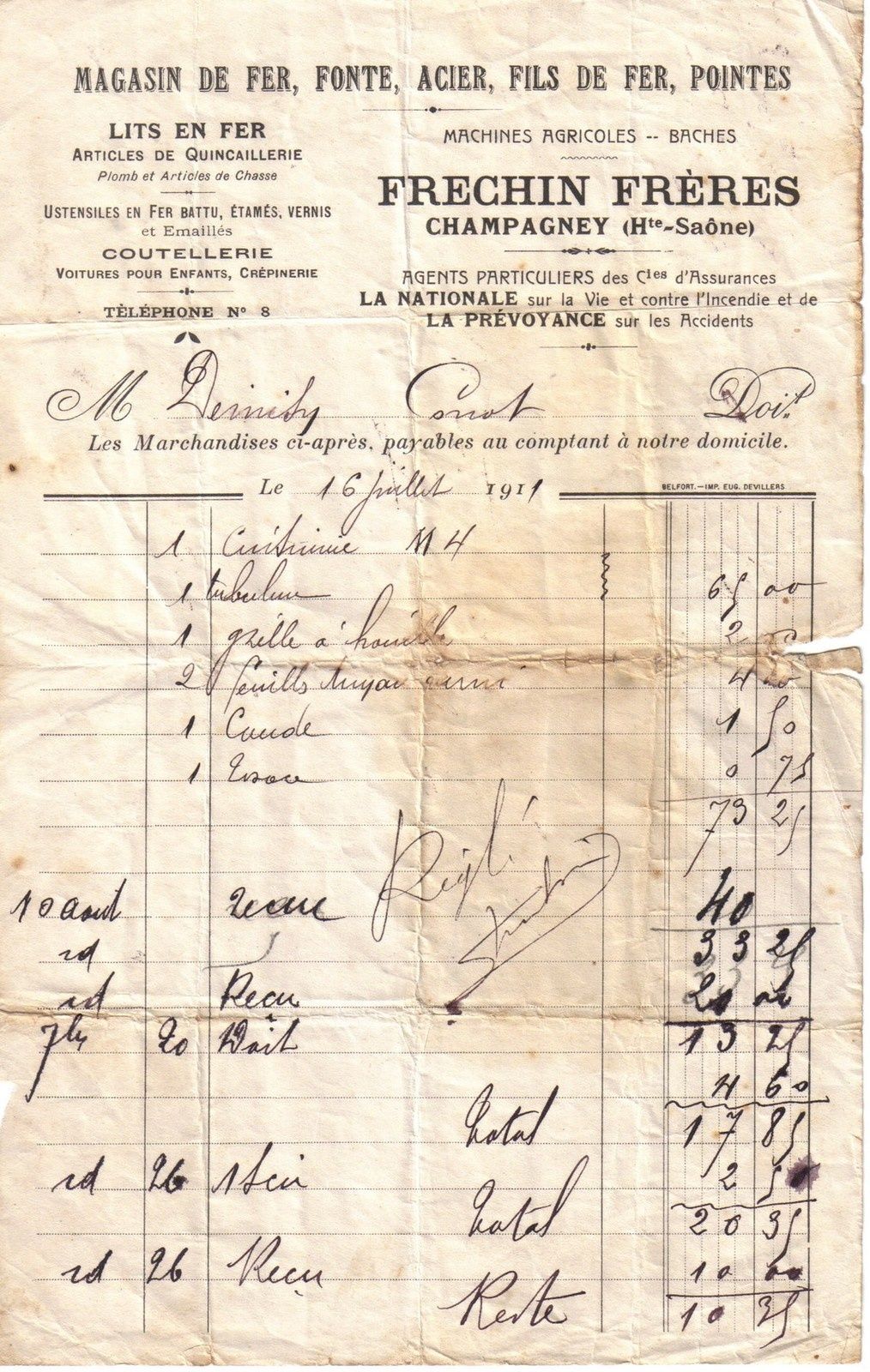 Cafés, commerces et échanges à Champagney - Alain Jacquot-Boileau