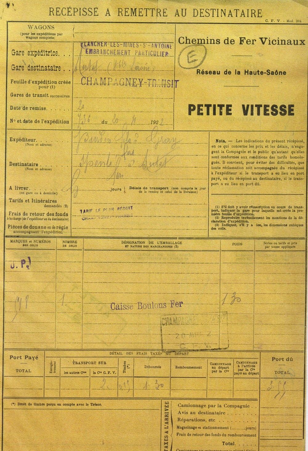 Histoire du tacot - Champagney - Alain Jacquot-Boileau