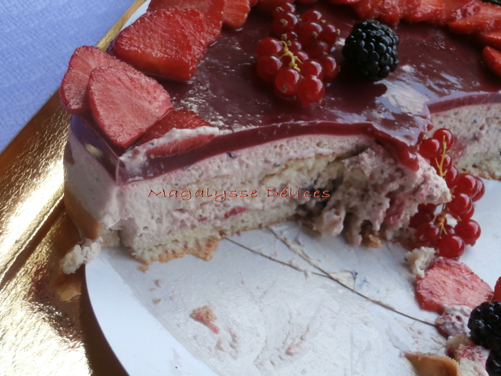 CAP : Bavarois aux fruits rouge - Magalysse Délices