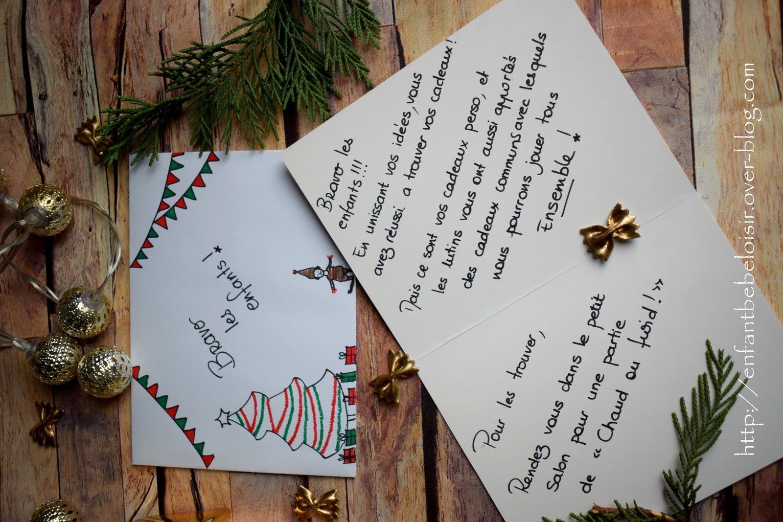 La chasse aux trésors des cadeaux de Noël - enfant bébé loisir