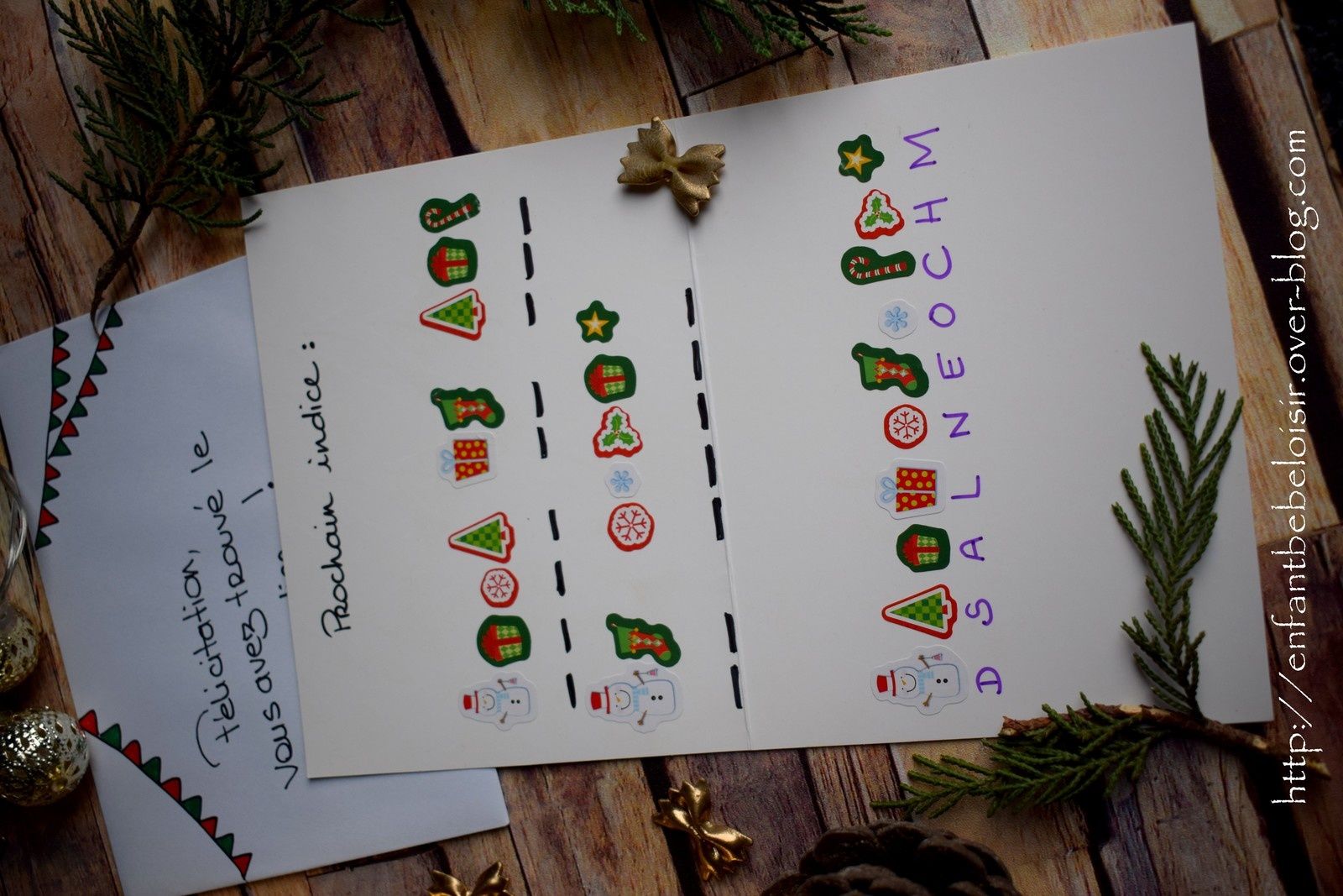 La chasse aux trésors des cadeaux de Noël - enfant bébé loisir