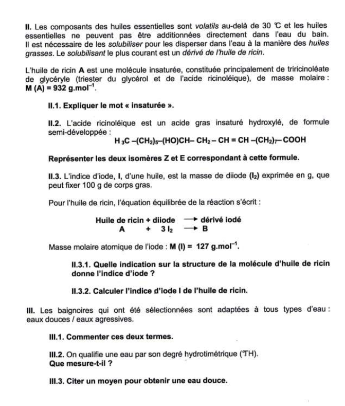 sujet examen n°3 : sujet physique-chimie BTS ESTH - cours thenomane