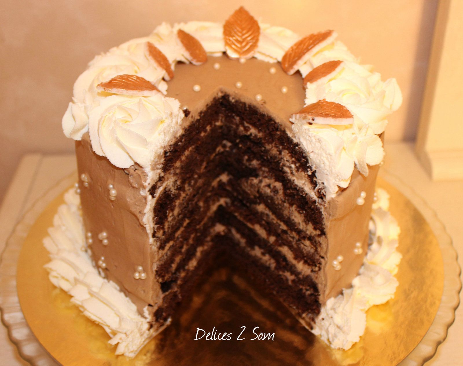 Layer cake au chocolat - Delices de Sam
