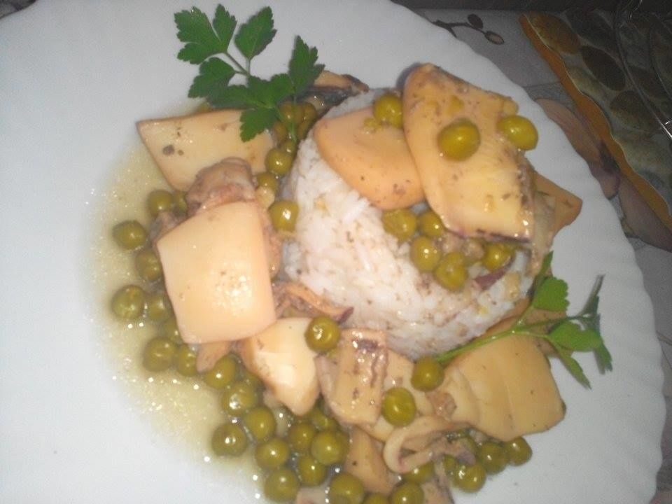 Sépia ou calamars en sauce blanche