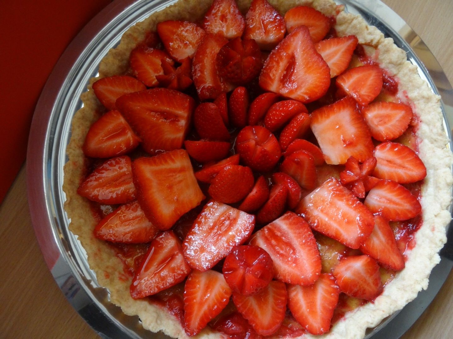 Tarte brisée aux fraises et crème d'amande - Les Délices de Sandstyle