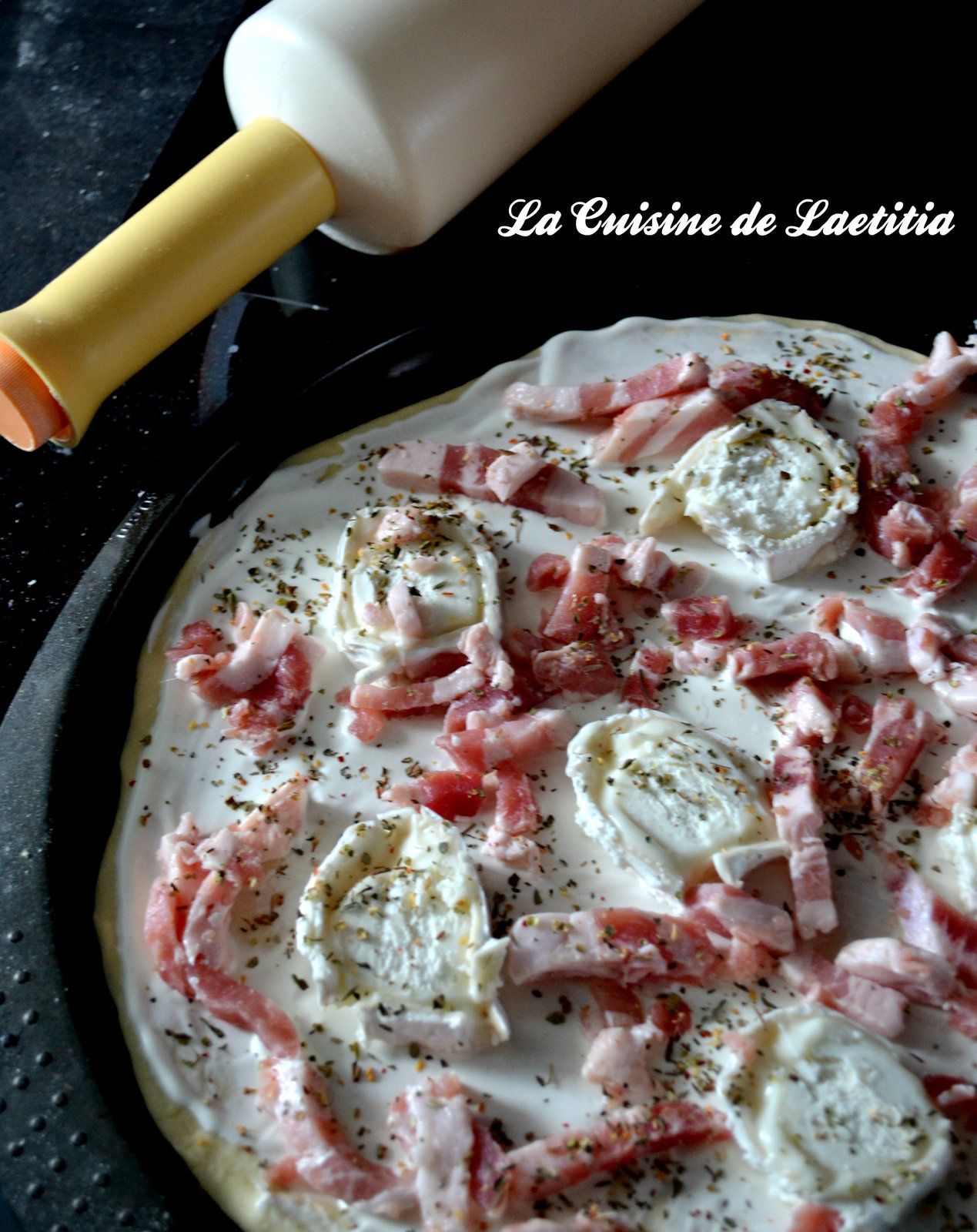 Pizza chèvre miel lardon. - La Cuisine de Laëtitia