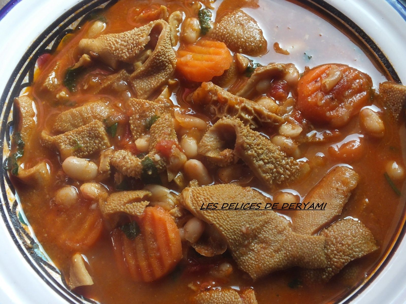 Tripes aux haricots blancs et carottes(dowwara bel loubia) - les ...