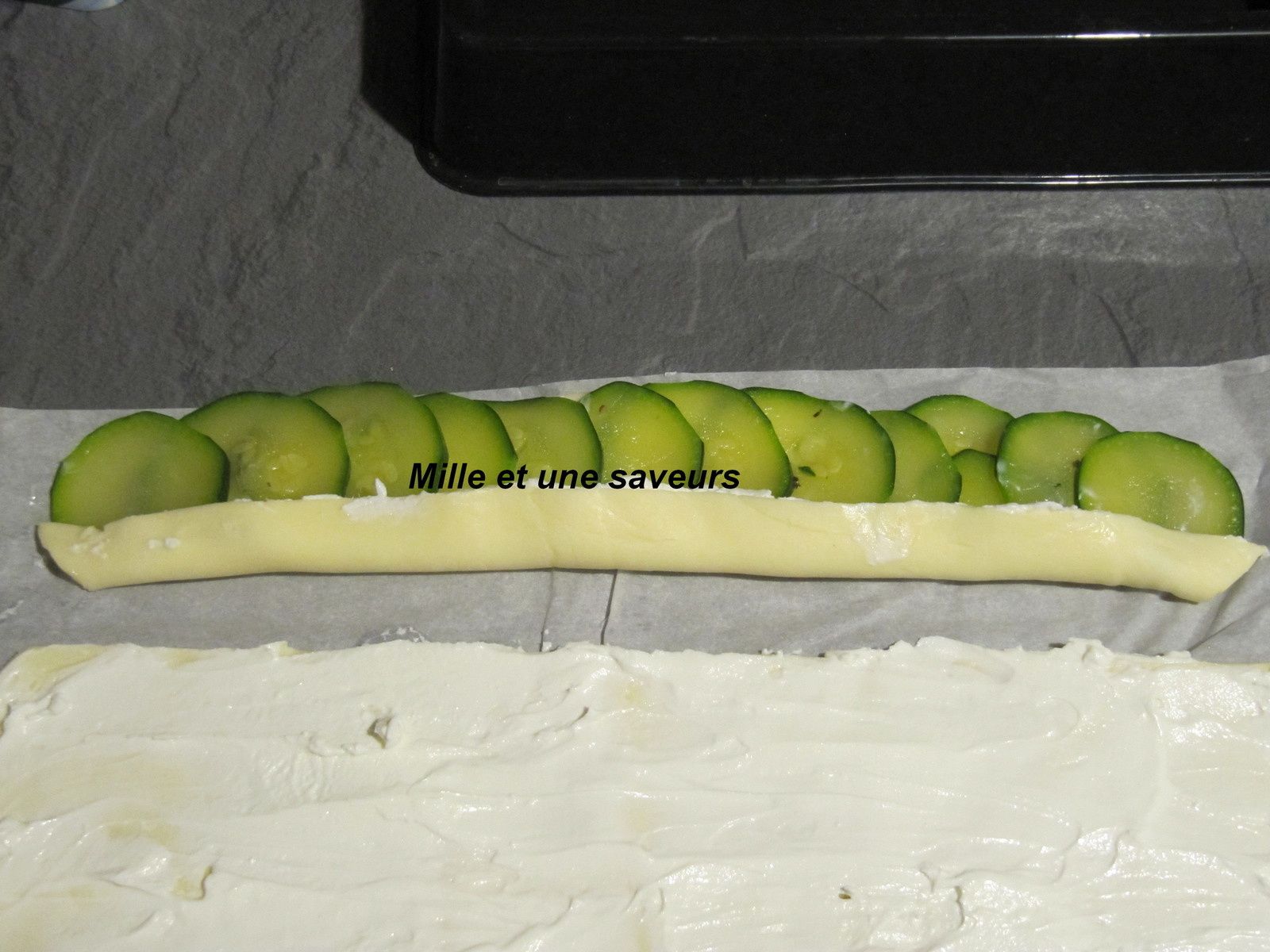 Roses feuilletées à la courgette - mille et une saveurs dans ma cuisine