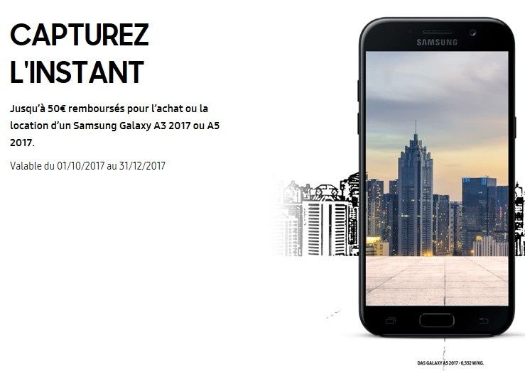 Odr Jusquà 50€ Remboursés Sur Le Samsung Galaxy A5 Le Blog Bon