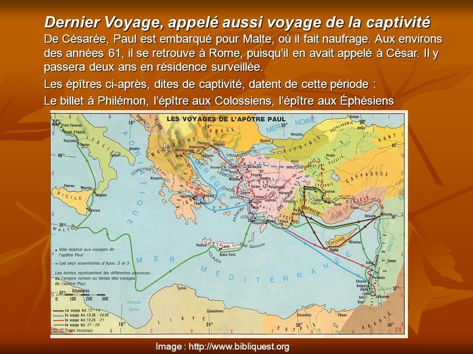 Dernier voyage de saint Paul - UNE MINUTE ... OU PLUS POUR DIEU