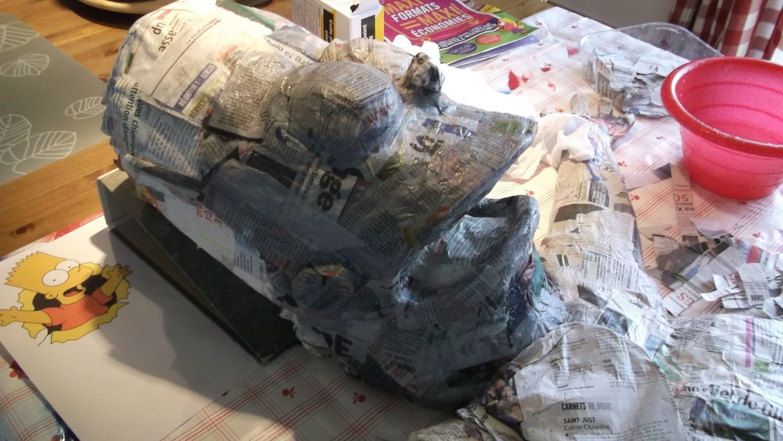 Bart Simpson est parmi nous! Vendu - Du papier mâché plein les idées!