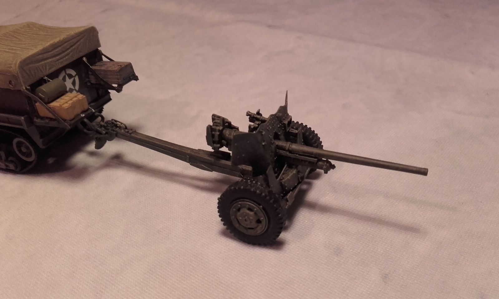 M3 half-track et son canon M1 57mm - figurines et vehicules WWII 1/48-1 ...