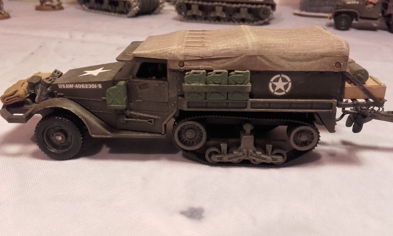 M3 half-track et son canon M1 57mm - figurines et vehicules WWII 1/48-1 ...