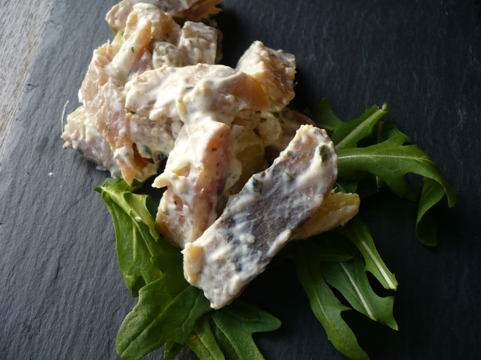 Harengs fumés sauce fraîcheur - La table est dressée