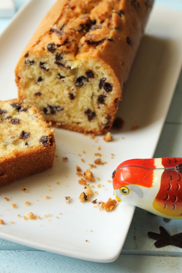Cake à la Farine de Riz et aux Pépites de Chocolat - Mes P'tits ...