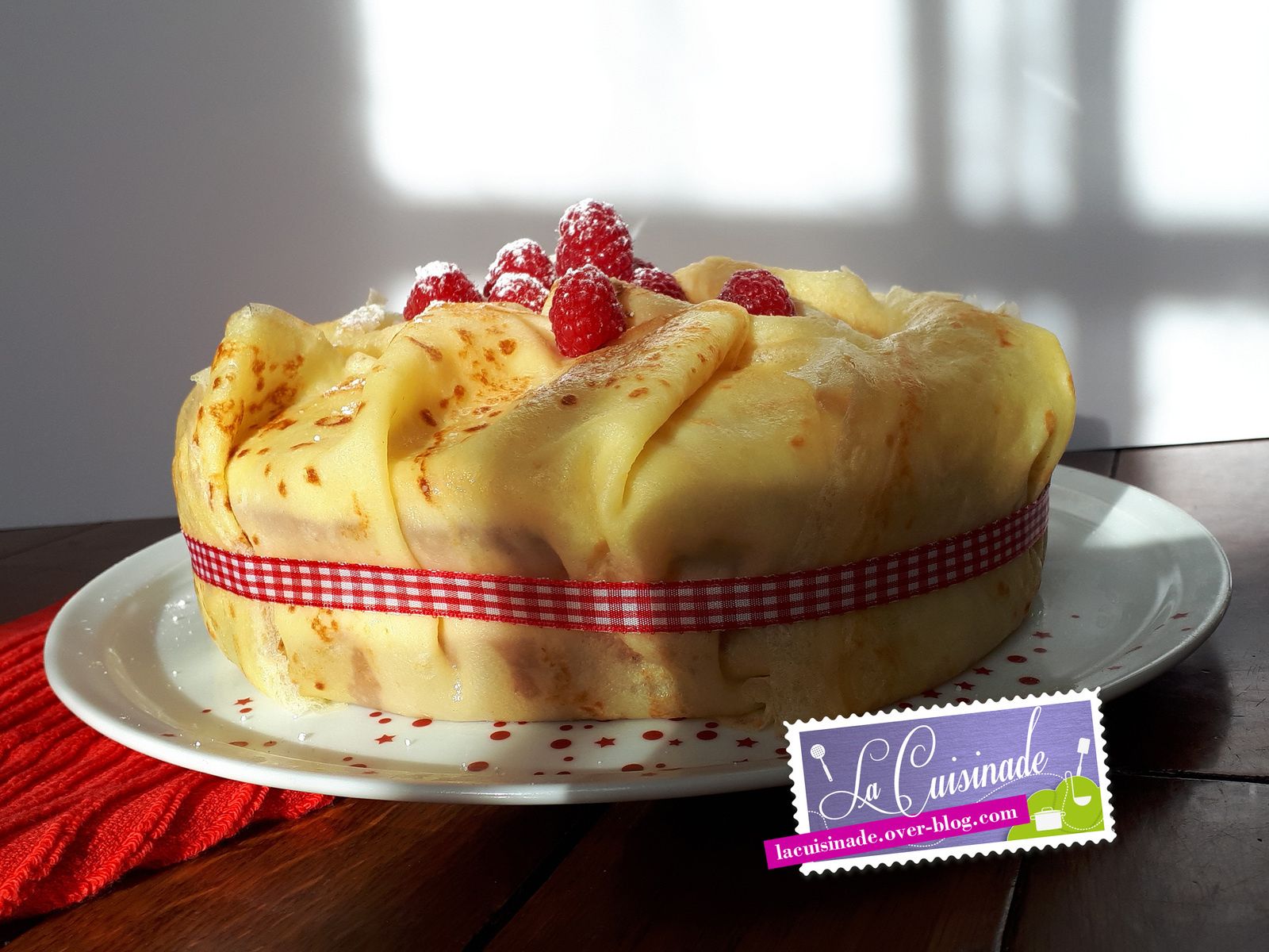 Framboisier façon Gâteau aux Crêpes - La Cuisinade