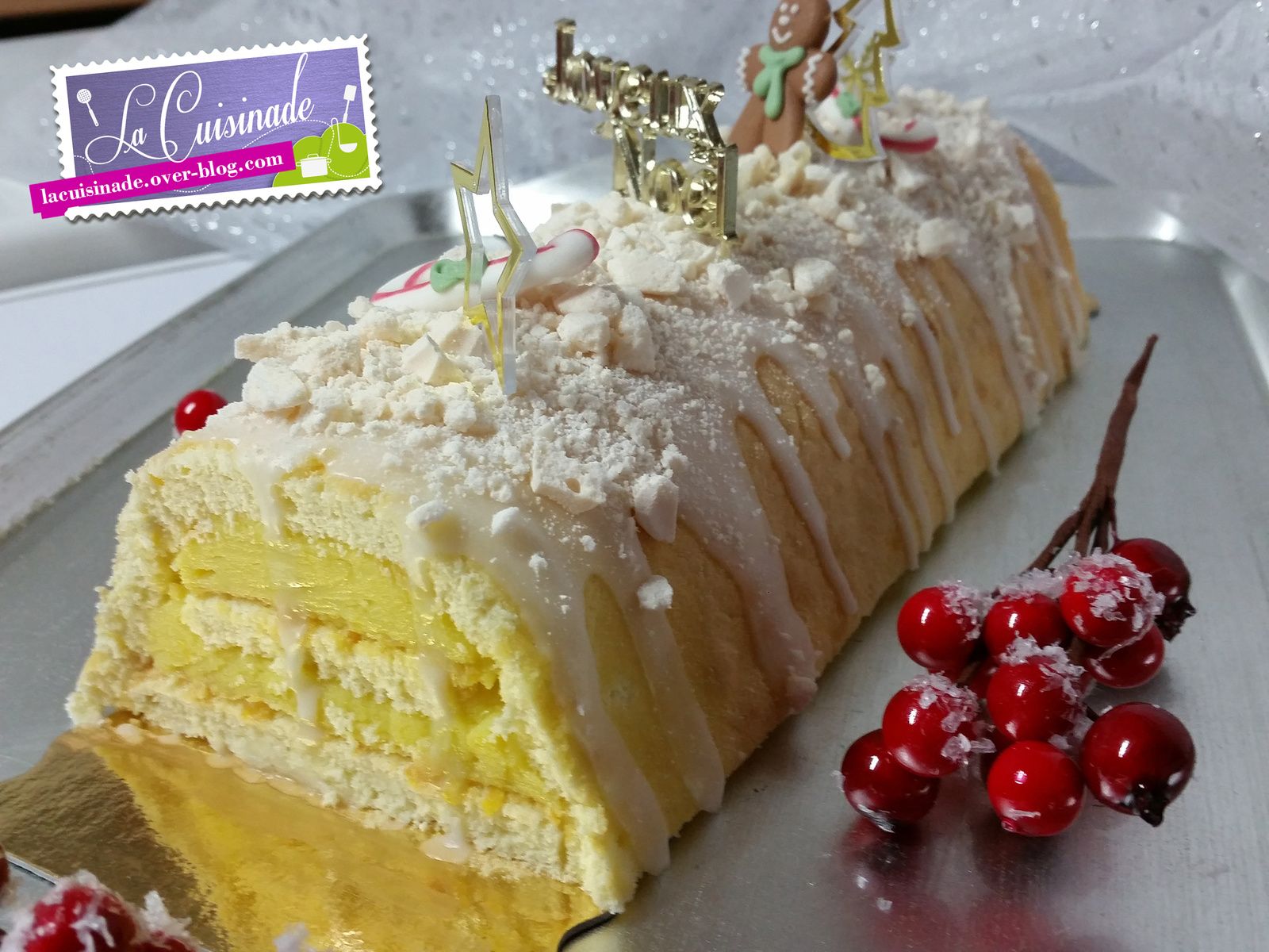 Bûche Citron Chocolat Blanc - La Cuisinade