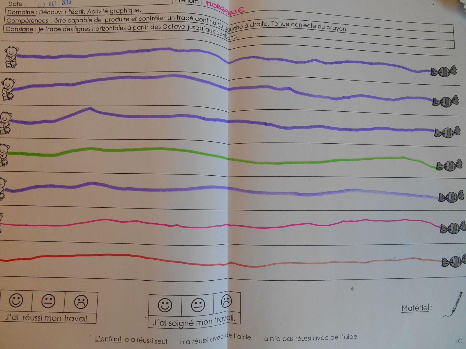 Le trait horizontal en MS - Le blog des Billantins