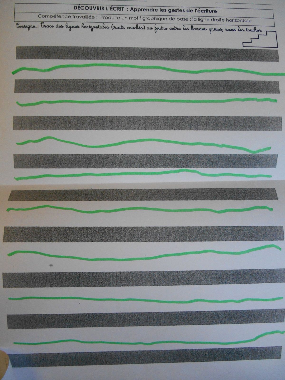 Le trait horizontal en PS - Le blog des Billantins