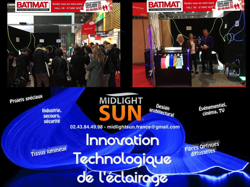 MIDLIGHTSUN-BATIMAT-éclairage innovant : fibre optique diffusante ...