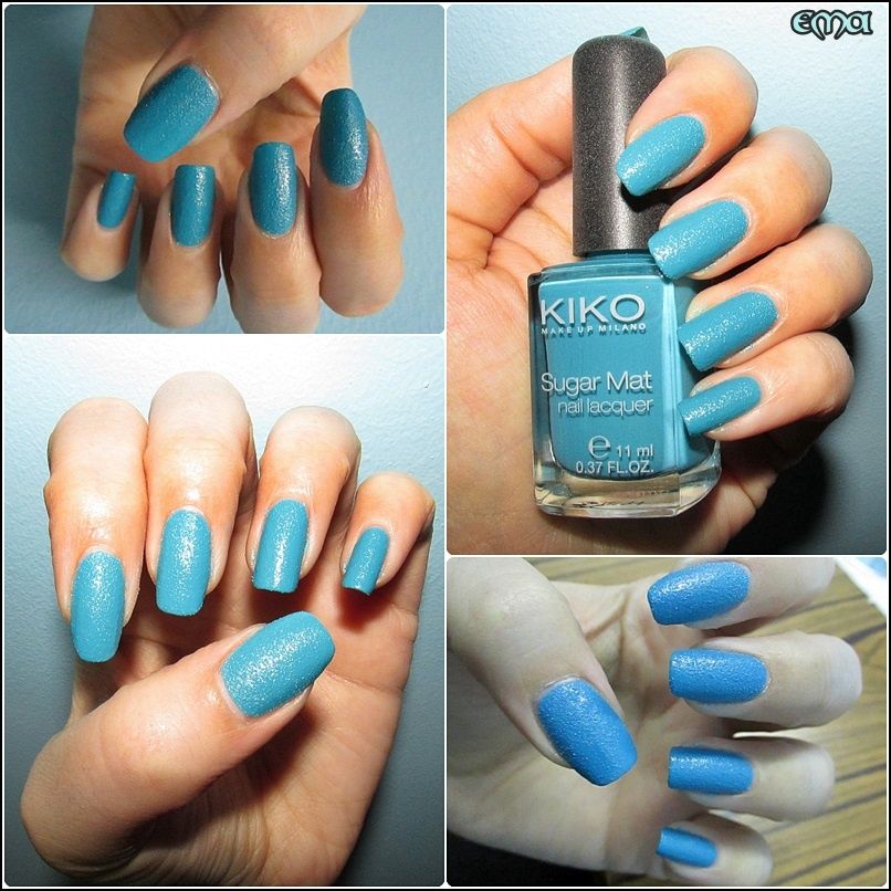 Kiko sugar mat bleu 637 - Cara Nail Ema