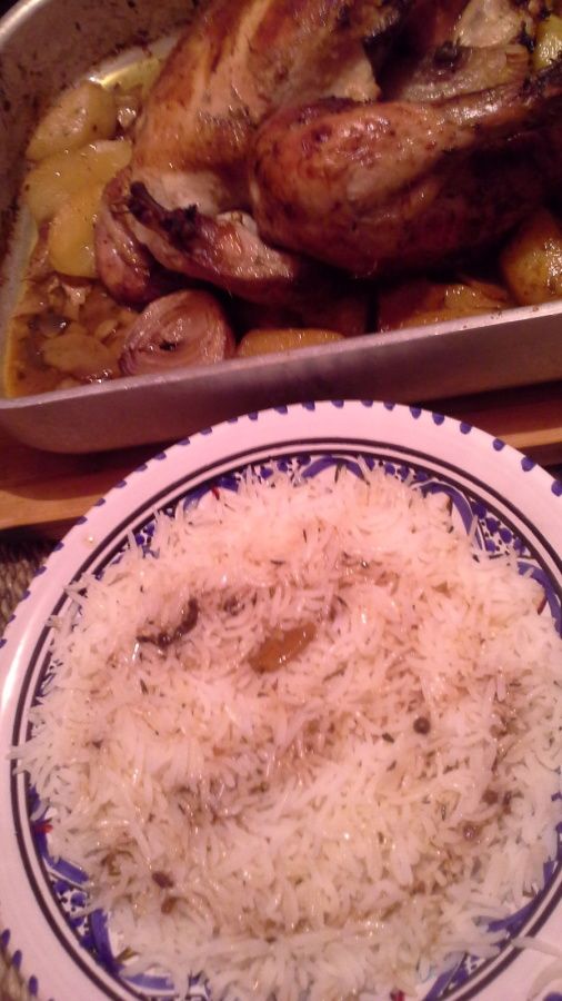 POULET RÔTI AU FOUR ET POMME DE TERRE FONDANTE - Cuisine Algérienne