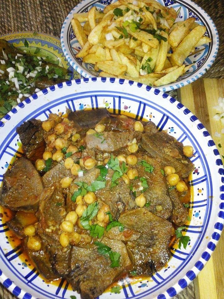 Chtitha lsan"langue de veau en sauce relevée " - Cuisine Algérienne