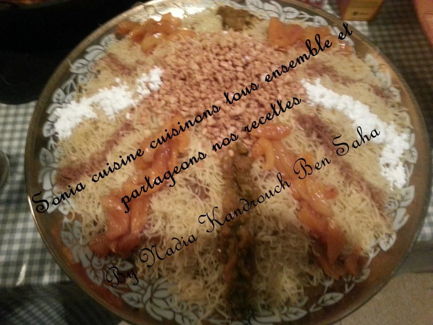 Seffa madfoun au poulet et fruits secs - sonia's cooking & Co