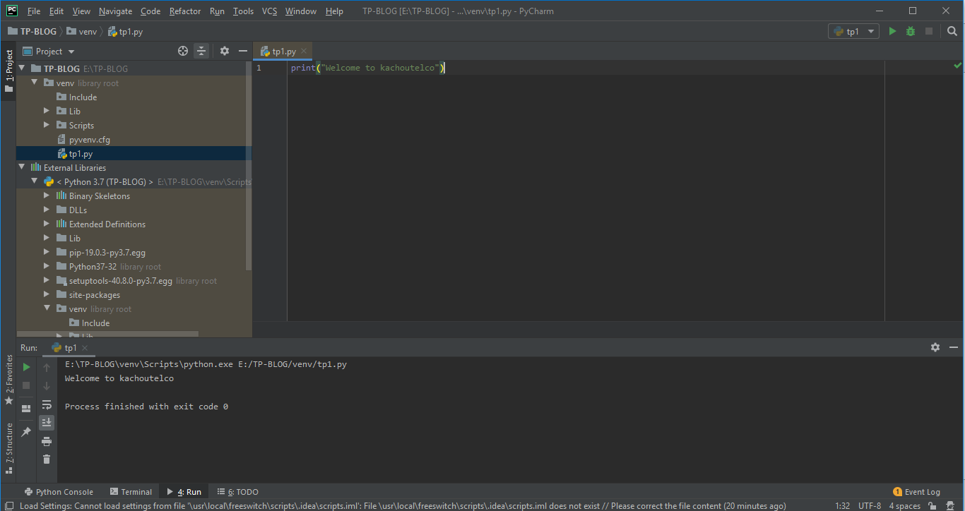 Introduction au langage python - Réseaux, Télécoms et Services
