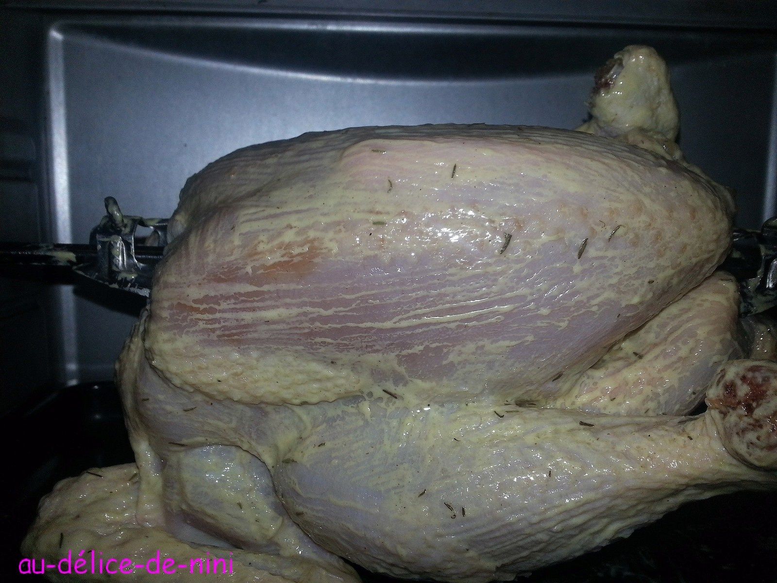 Poulet rôtis au tourne broche et ses pommes de terre