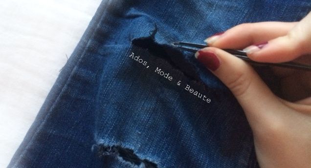 Ripped Jean | DIY - Ados Mode & Beauté