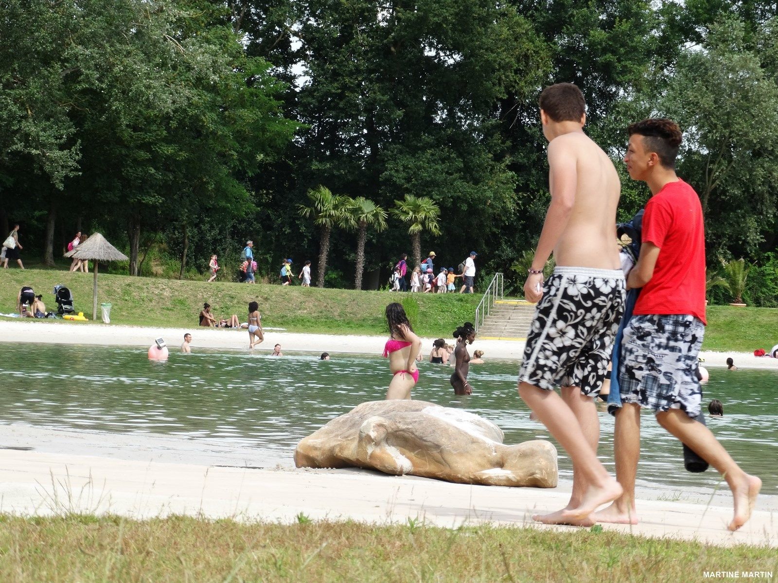 La plage de Cergy à la base de loisirs