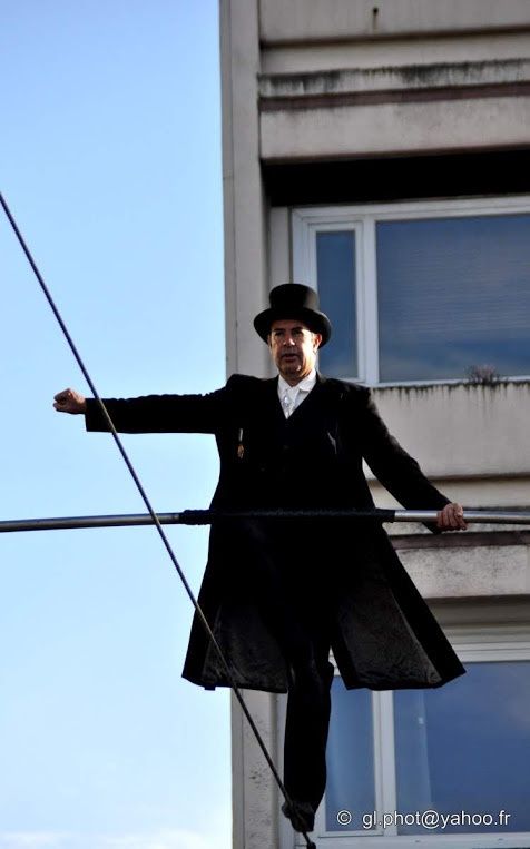 Ascension funambulesque à Cergy