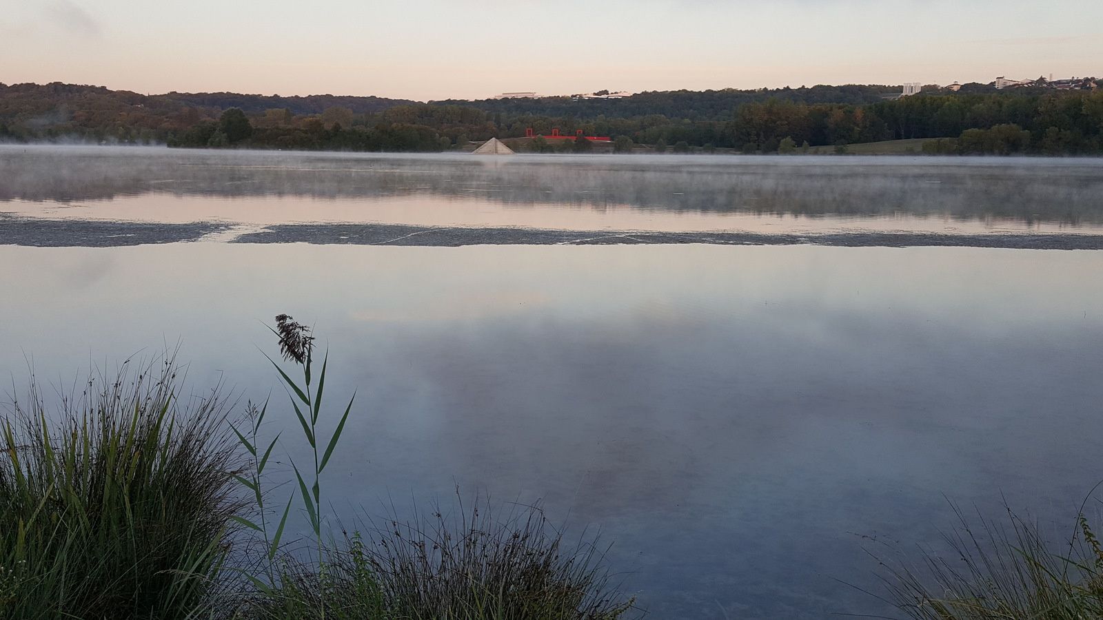 Les étangs de Cergy au lever du Soleil